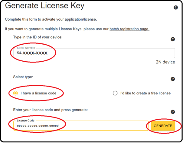 How to Generate 2N Access Commander Licence – Alloys